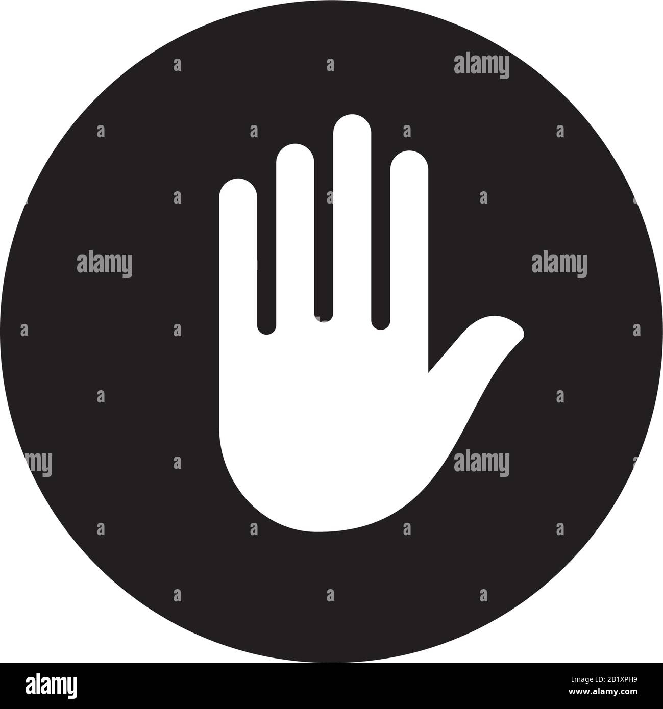 Traffic Stop icon template black color editable. Traffic Stop icon ...