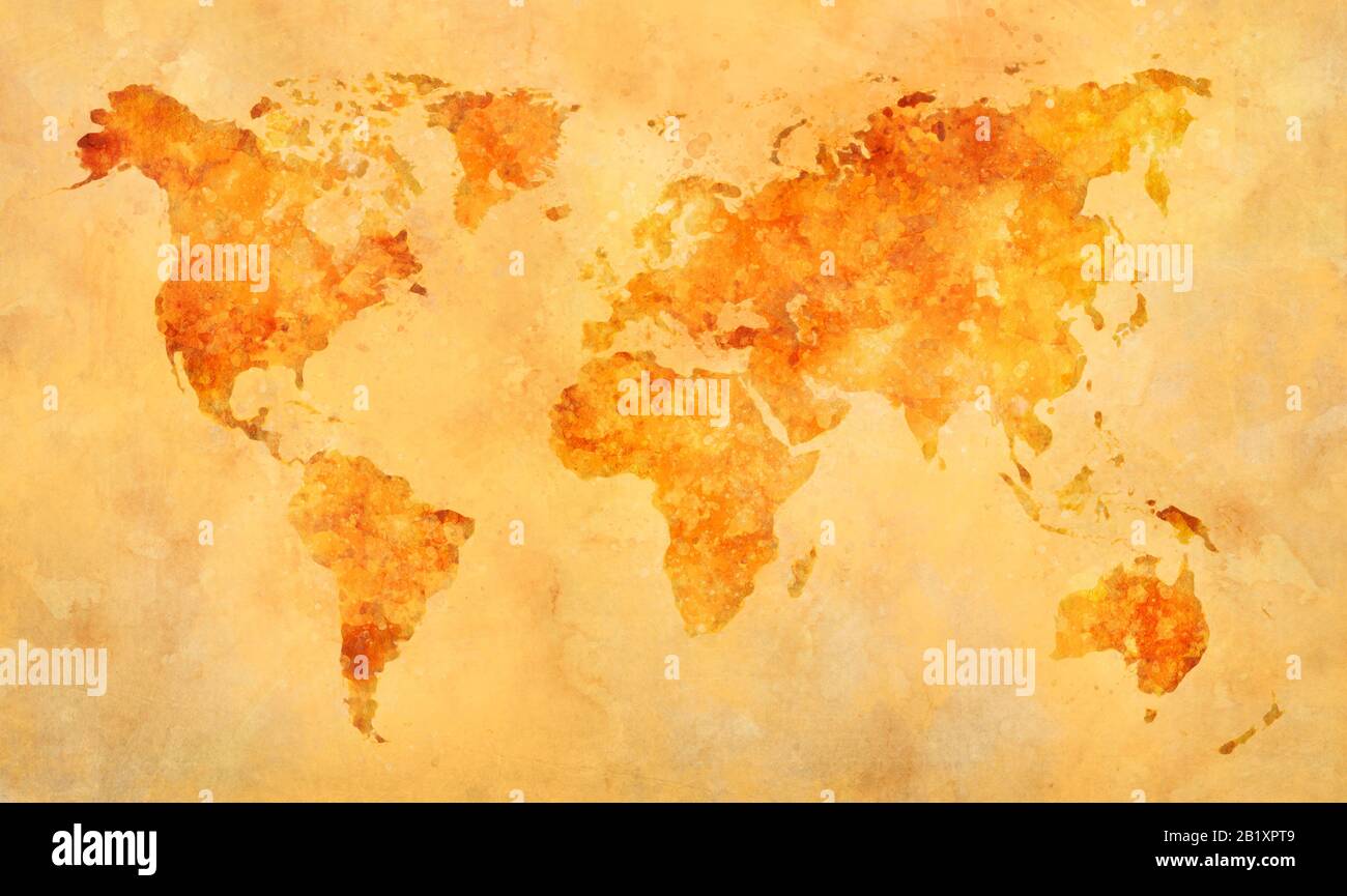 World map hi-res stock photography and images - Alamy