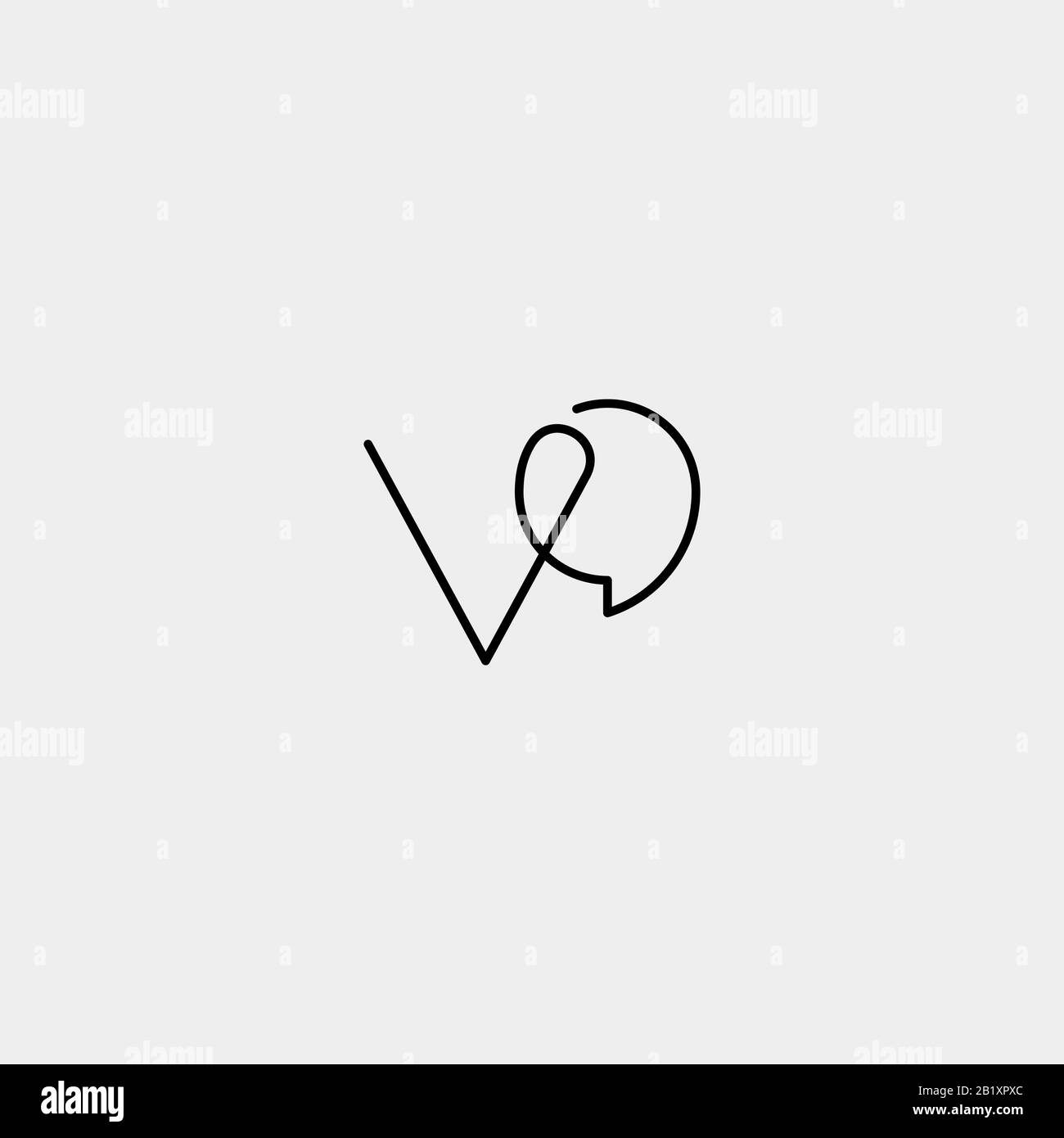 Letter V Chat Logo Design Template Vector Stock Vector Image & Art - Alamy