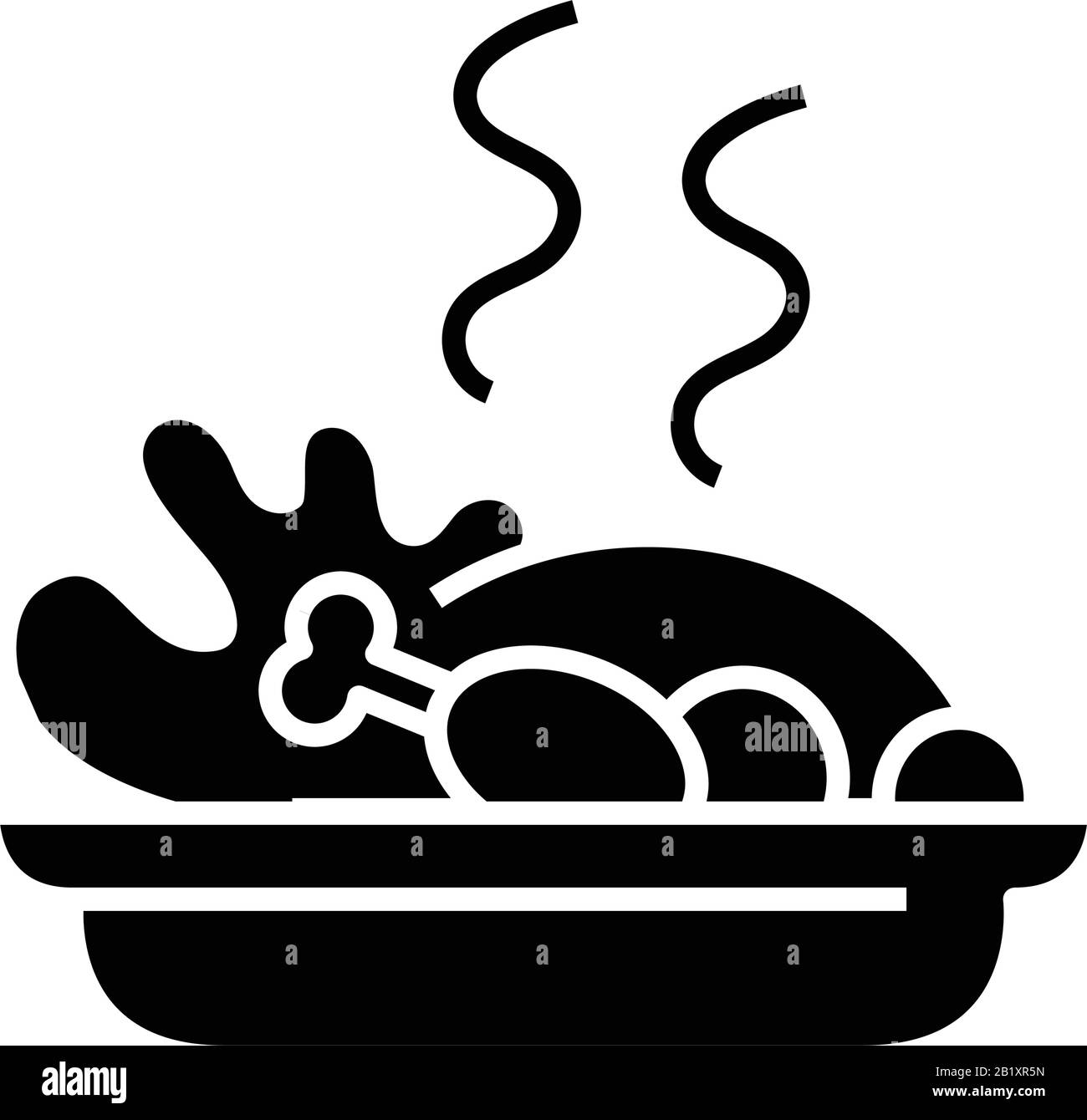 Cooked turkey illustration Cut Out Stock Images & Pictures - Alamy