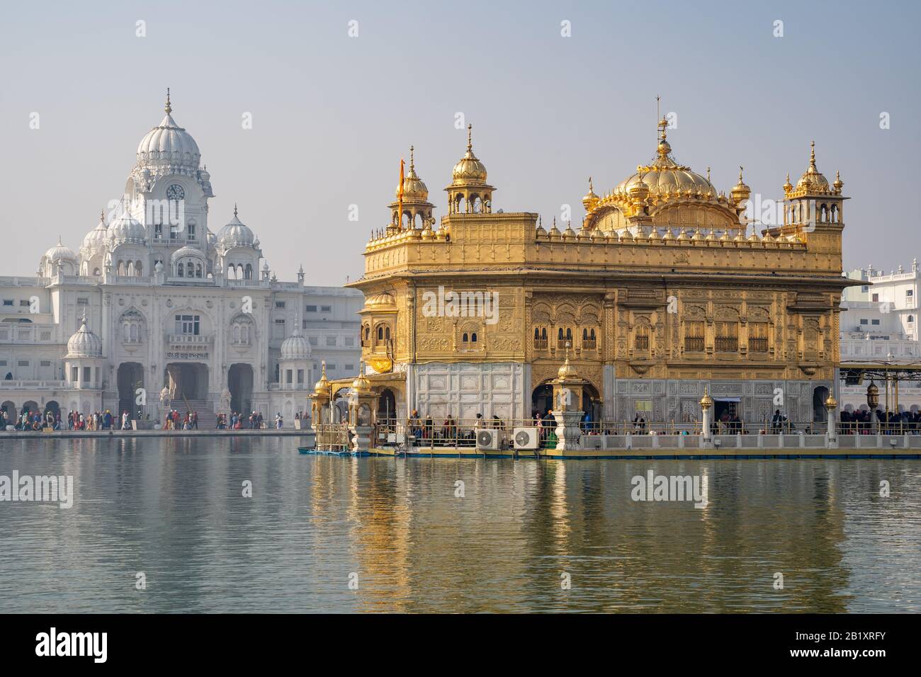 Amritsar India - Febuary 8, 2020: The famous Sikh Golden Temple (sri ...