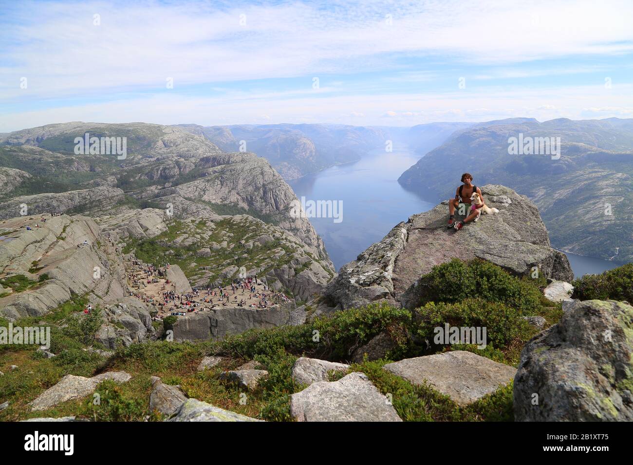 Preikestolen mountain lake hi-res stock photography and images - Alamy