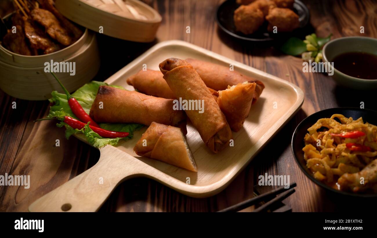Fried rolls noodle hi-res stock photography and images - Alamy
