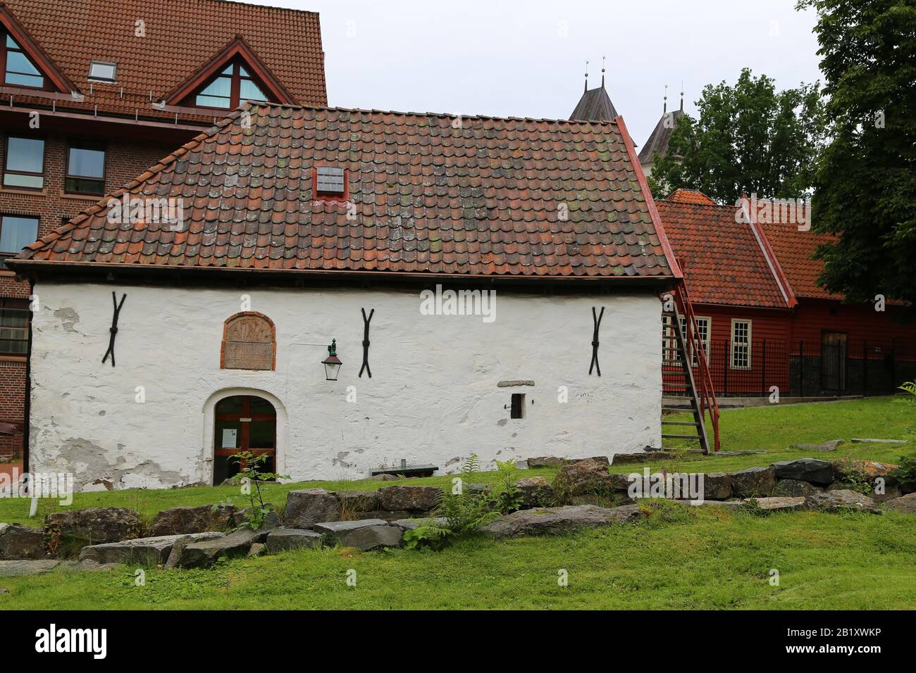 Famous landmark of Bergen, Norway, the hanseatic league houses with its ...