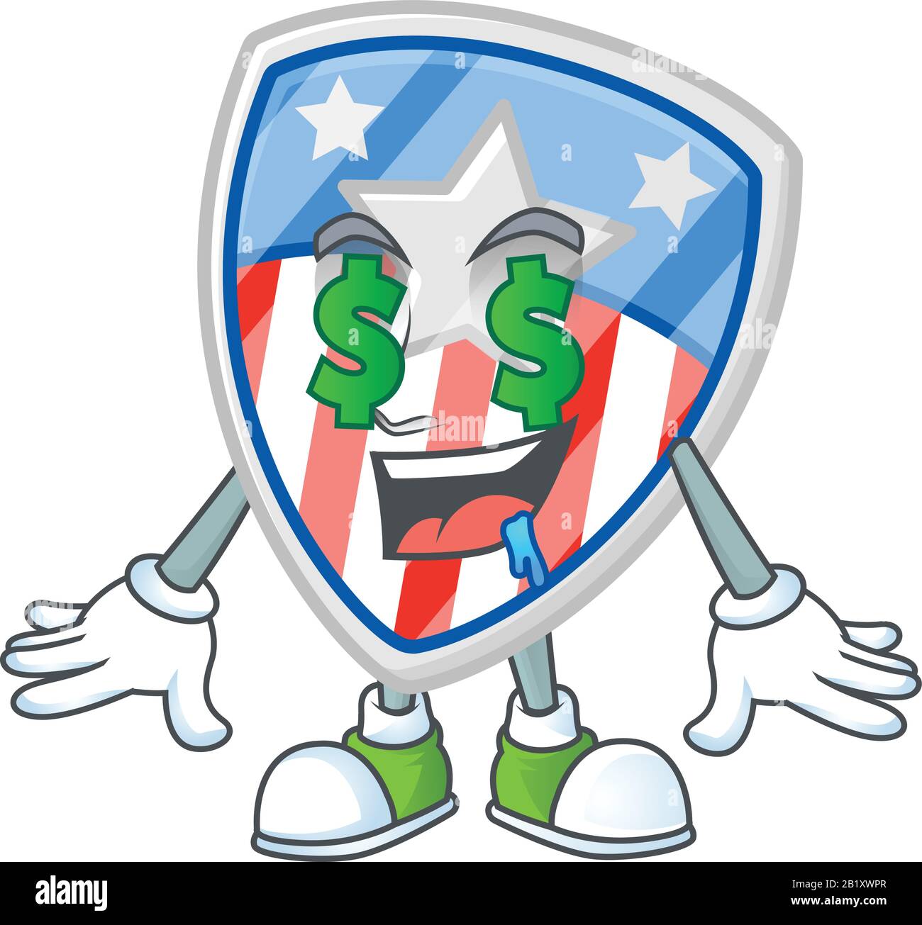 Shield badges usa with star Stock Vector Images - Alamy