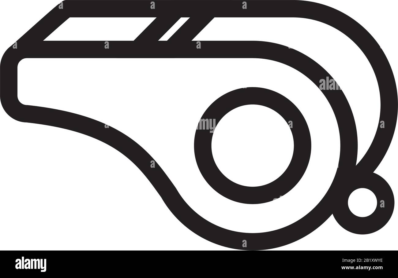 Whistle icon template black color editable. Whistle icon symbol Flat ...