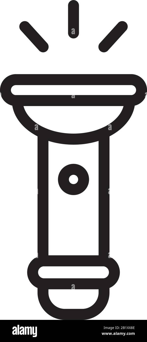 Flash light icon template black color editable. Flash light icon symbol ...