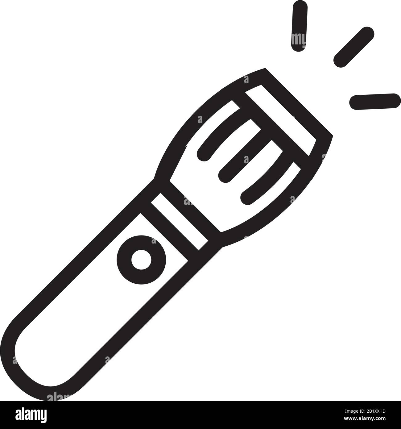 Flash light icon template black color editable. Flash light icon symbol ...