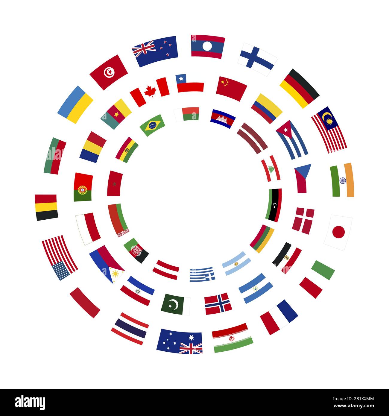 Round flags of the world hi-res stock photography and images - Alamy
