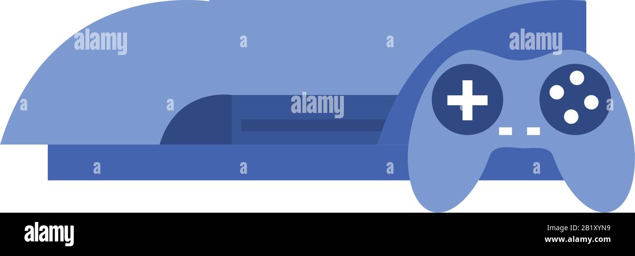 control with console line style icon design, videogame play leisure ...