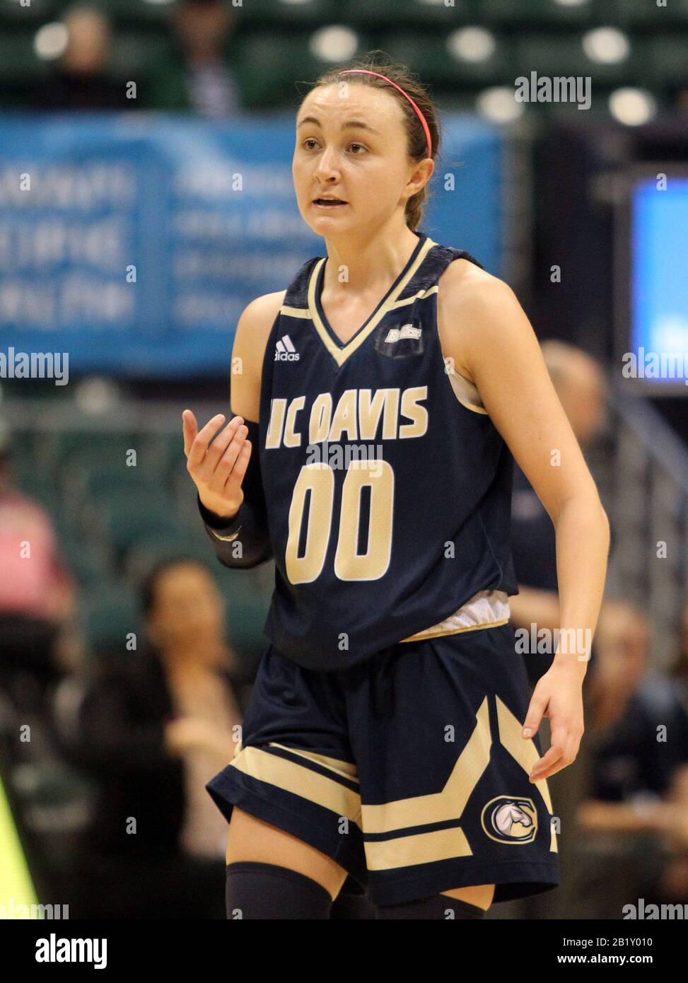 February 22, 2020 - UC Davis Aggies guard Mackenzie Trpcic (00) during ...