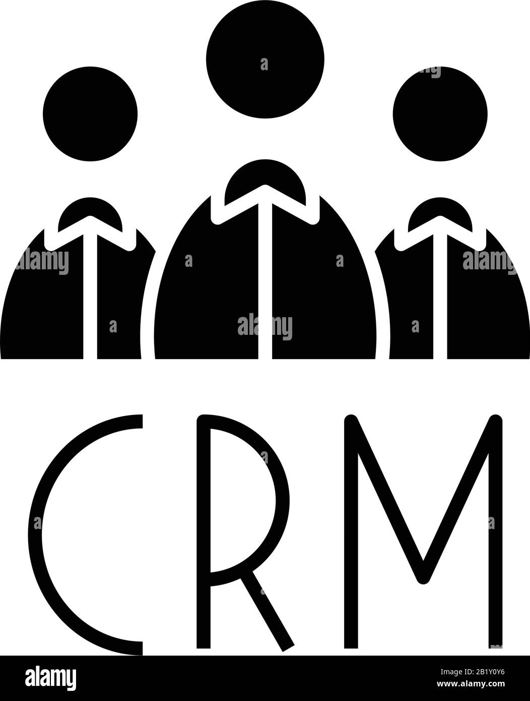 Crm icon Black and White Stock Photos & Images - Alamy