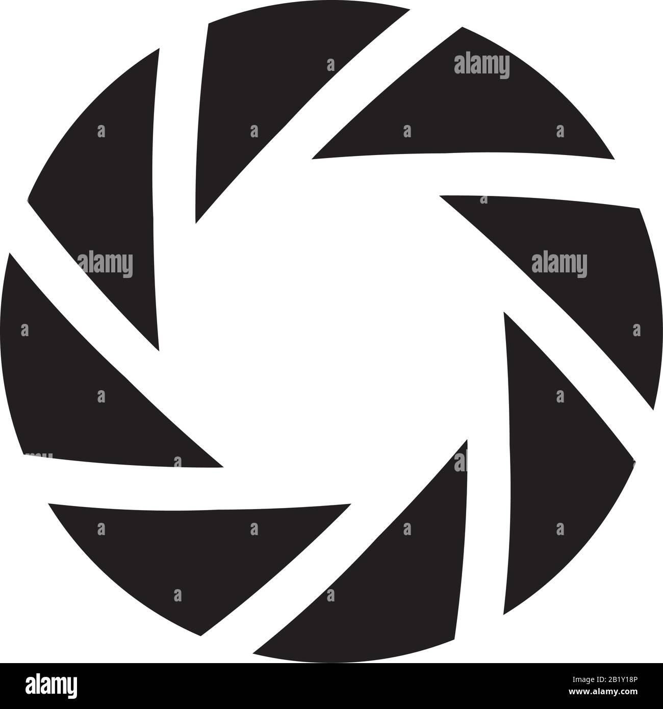 Shutter, lenses Icon template black color editable. Shutter, lenses ...