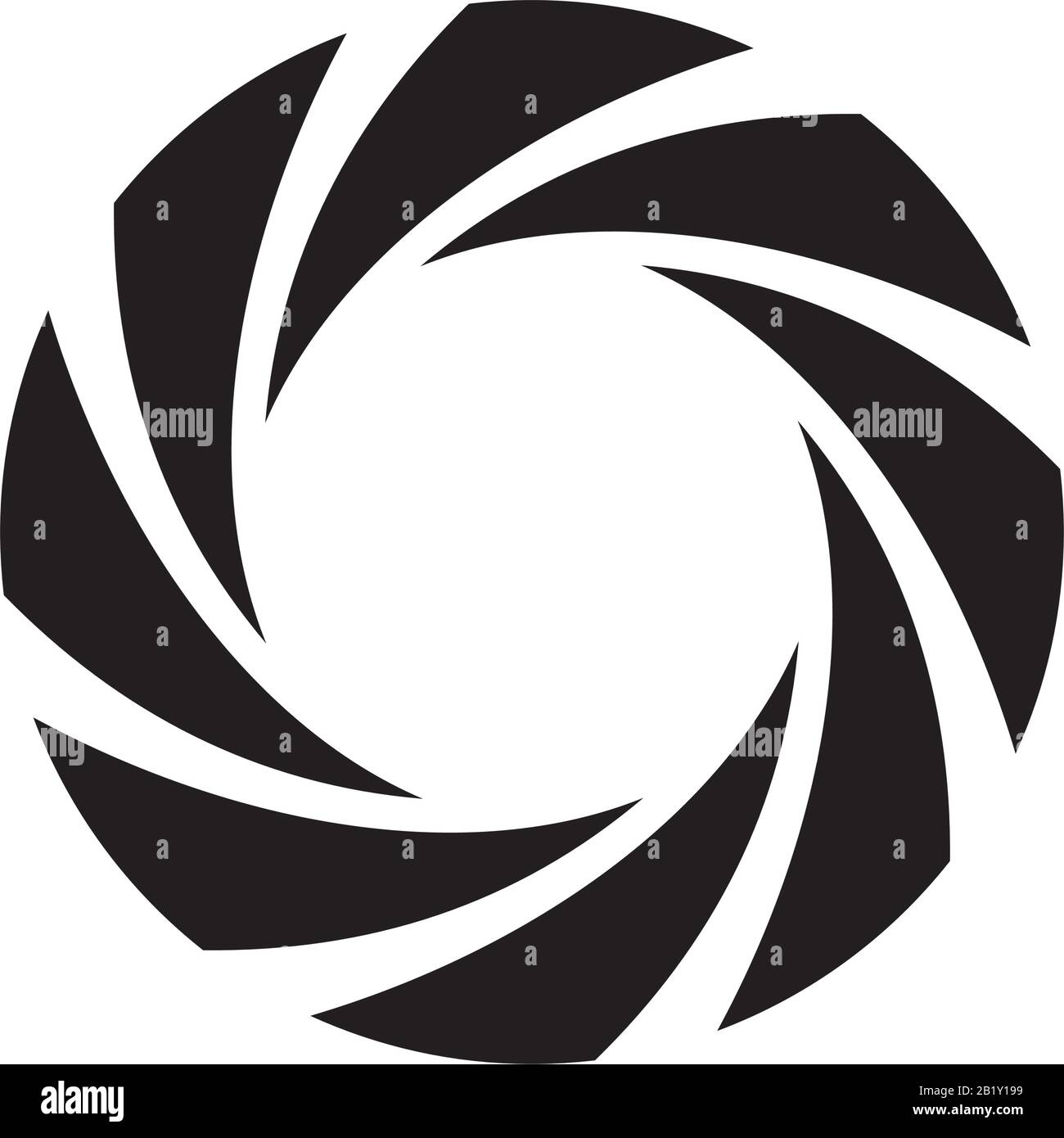 Shutter, lenses Icon template black color editable. Shutter, lenses ...