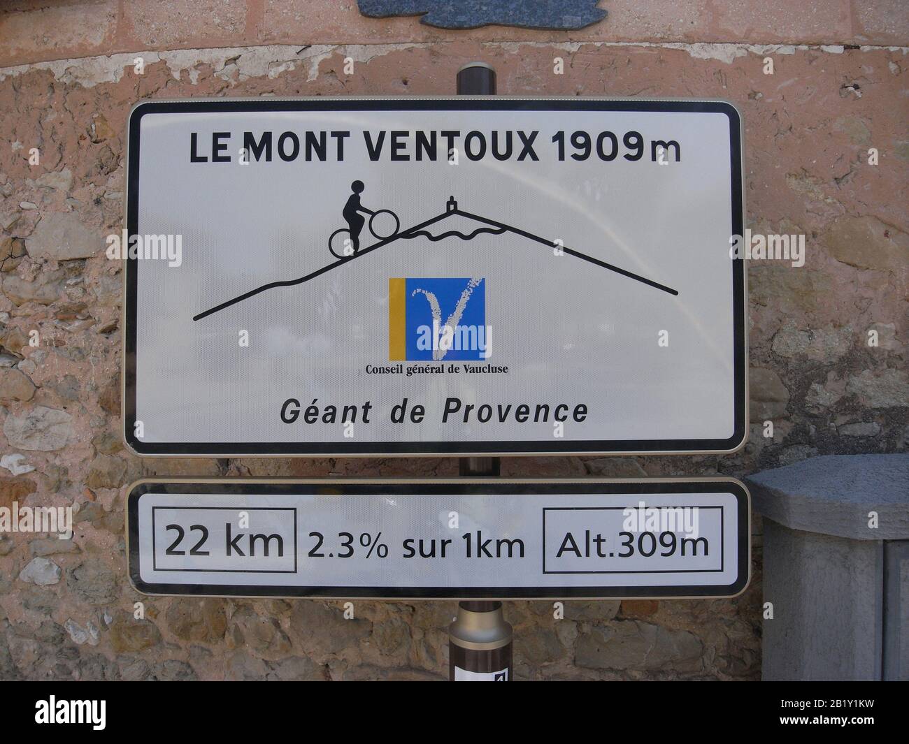 Cycling to the Mont Ventoux in Provence France Stock Photo - Alamy