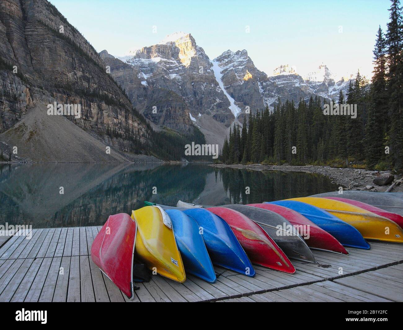 Banff National Park in Alberta Canada - Morraine Lake Stock Photo - Alamy