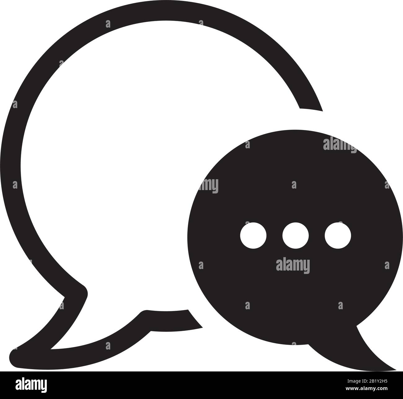 Chatting Message Icon Template Black Color Editable Chatting Message Icon Symbol Flat Vector