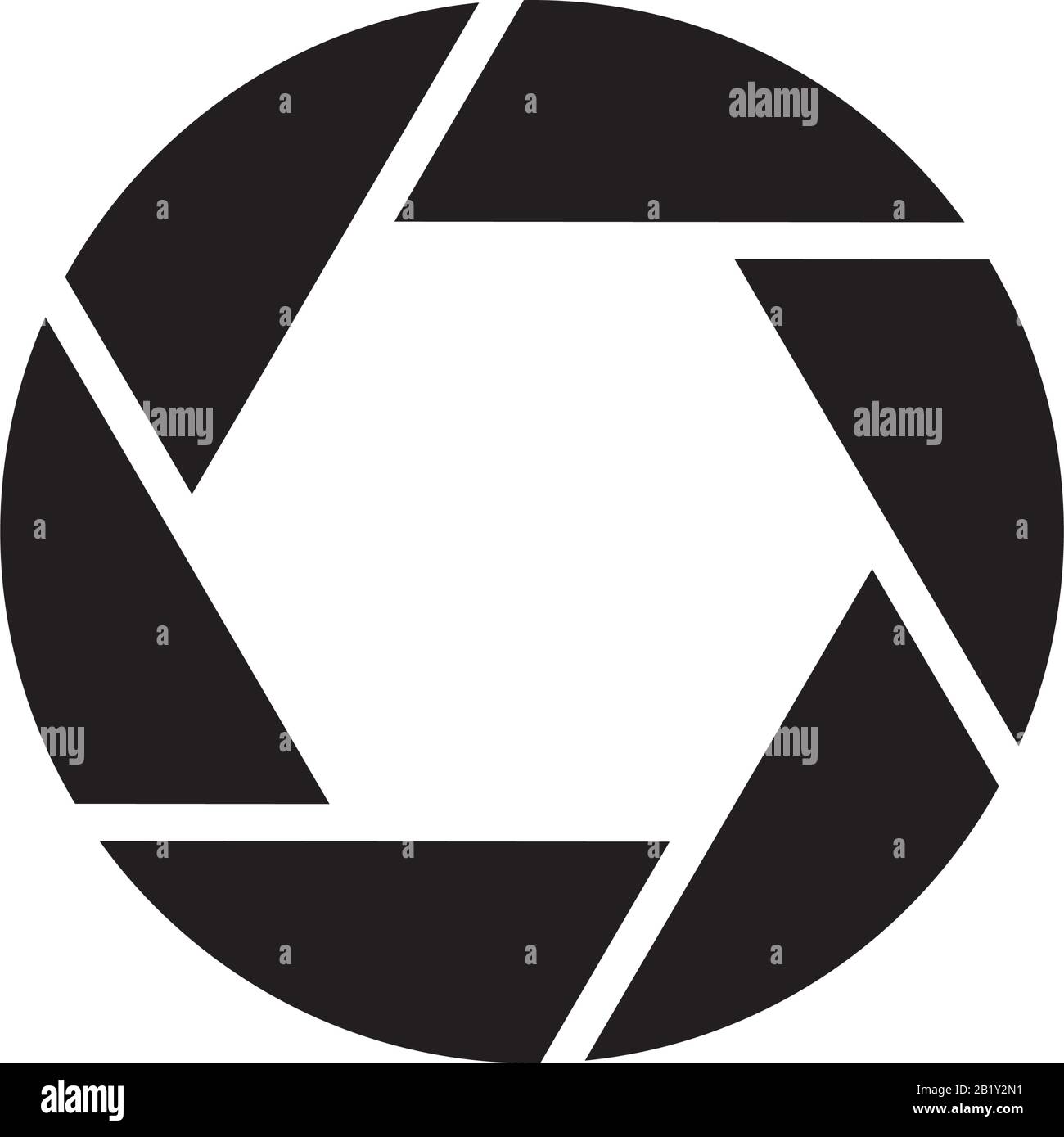 Shutter, lenses Icon template black color editable. Shutter, lenses ...