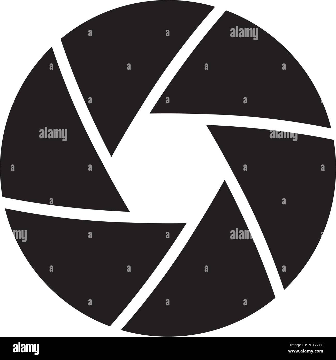 Shutter, lenses Icon template black color editable. Shutter, lenses ...