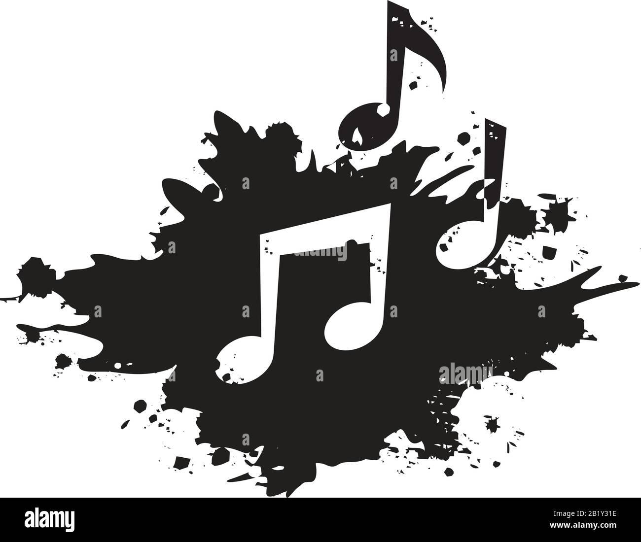 Music Notes Splash Art at Juanita Morris blog