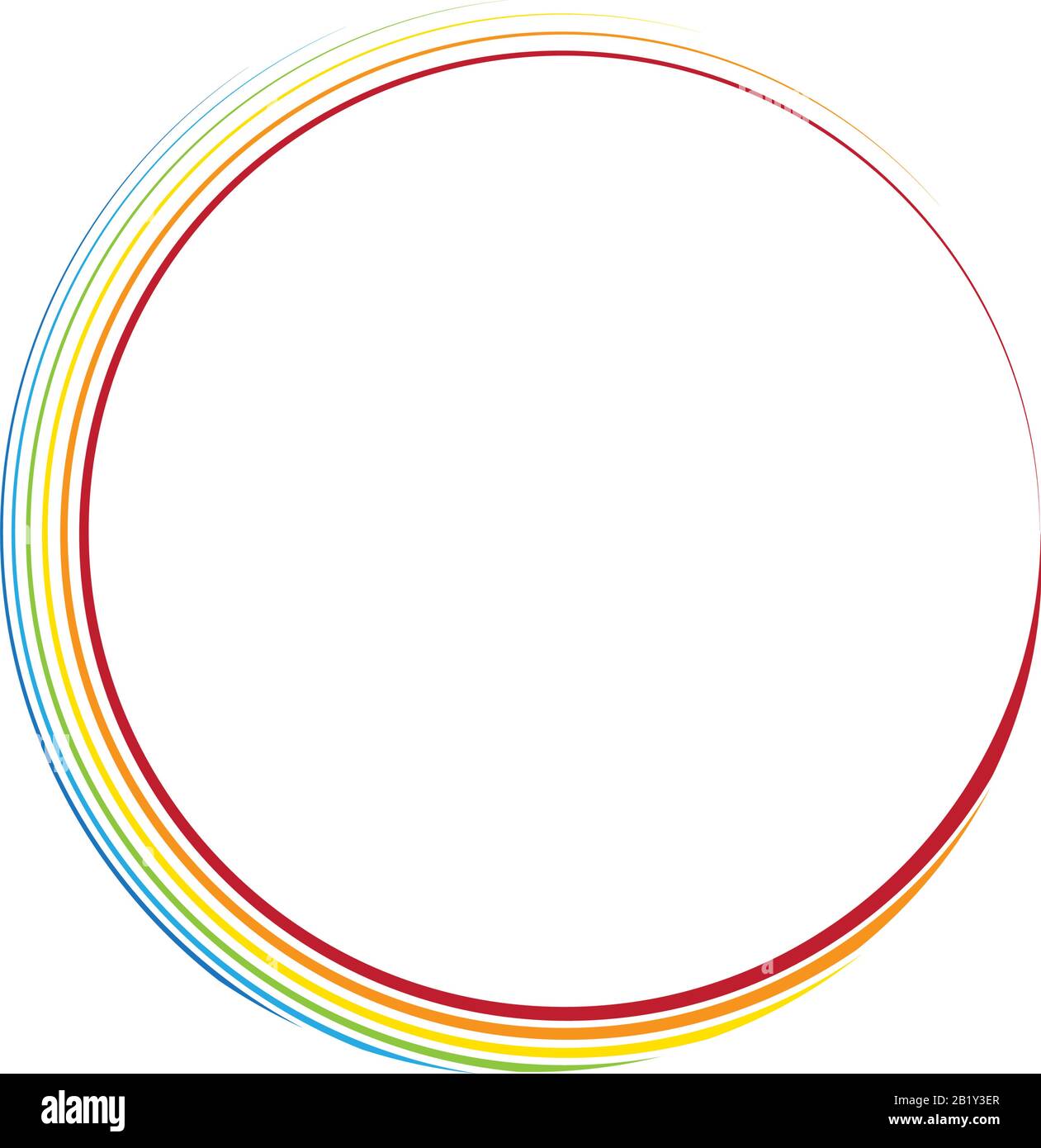 elegant spectrum lines created rainbow arch. vector graphic design ...