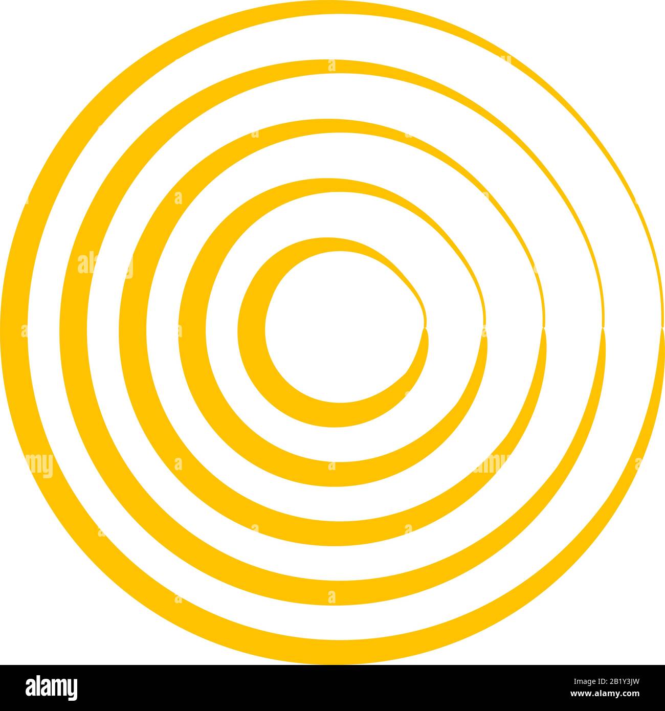 sun, yellow lines created circular abstract shape, vector Stock Vector ...