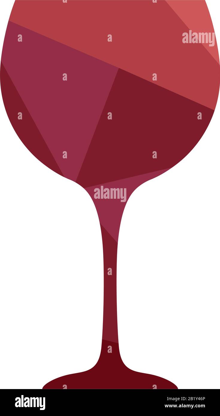 red abstract pattern inside wine glass shape, vector Stock Vector Image ...