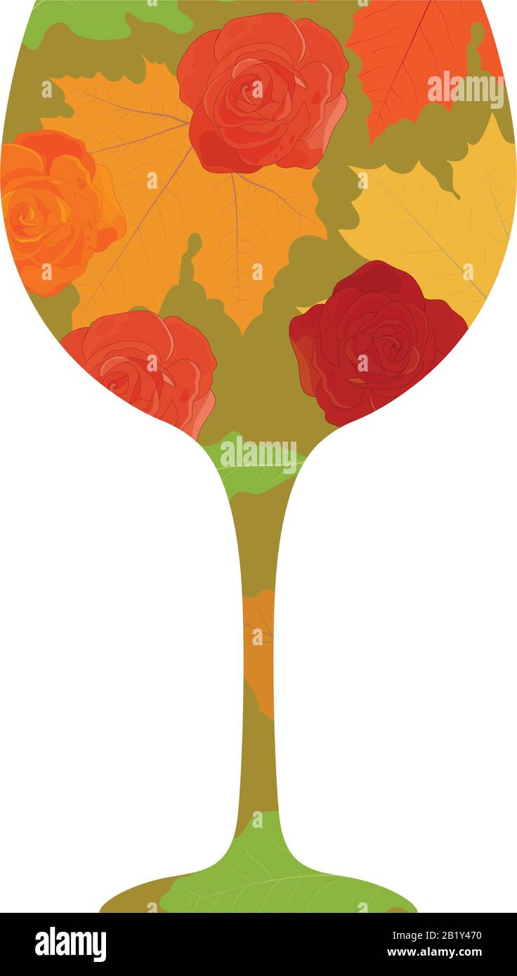 Autumn roses Stock Vector Images - Alamy