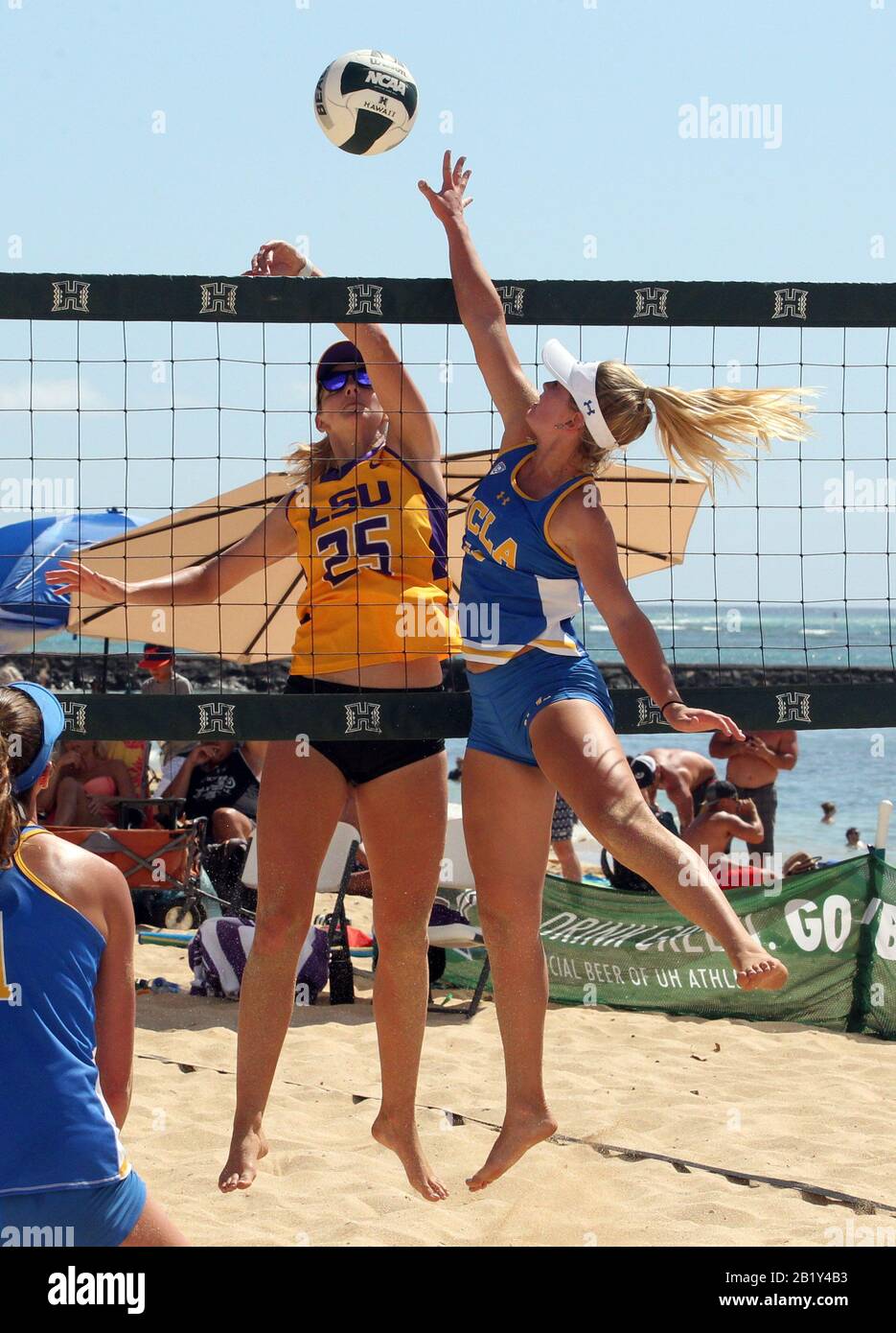 February 22, 2020 - LSU Tigers Olivia Powers #25 and UCLA Bruins Jaden ...