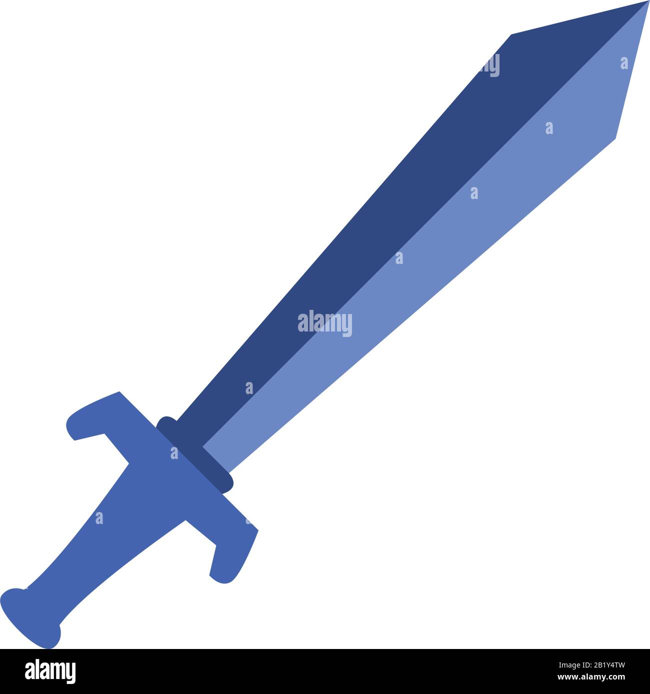 sword line style icon design, knight blade medieval war ancient antique ...
