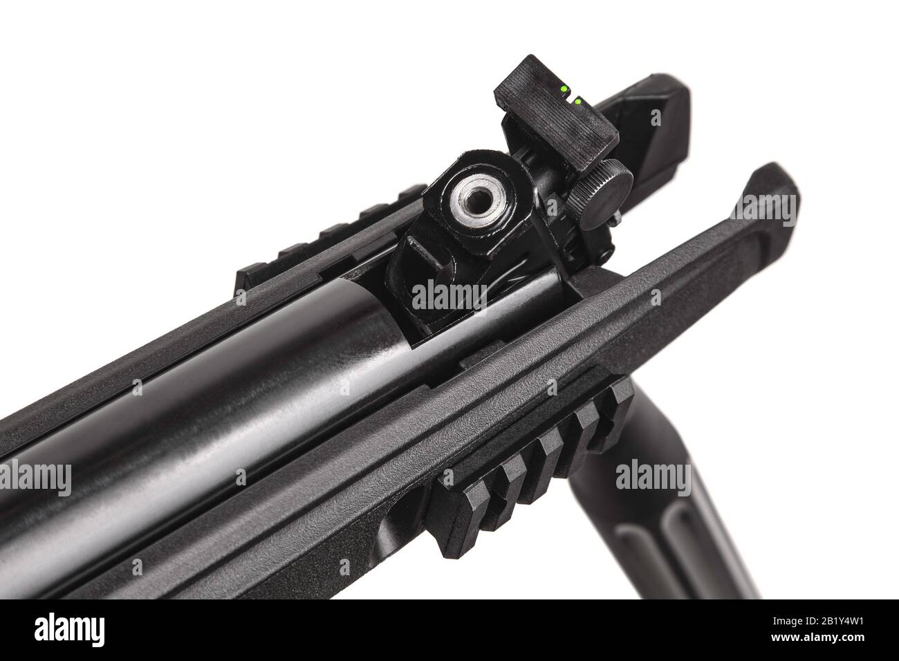 Pneumatic rifle isolated on white background Stock Photo - Alamy