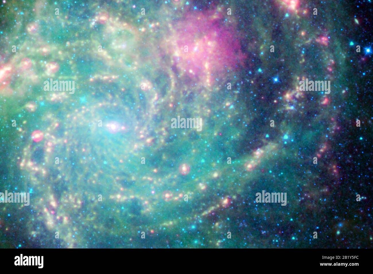 Nebulae and stars in outer space, glowing mysterious universe. Elements ...