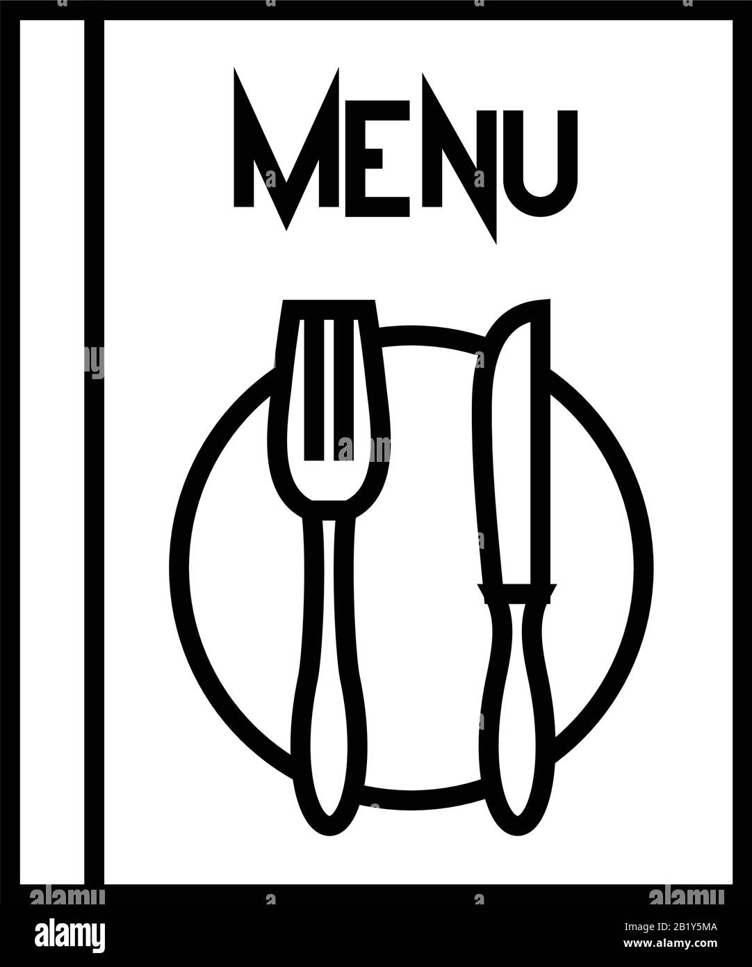 Menu list line icon, concept sign, outline vector illustration, linear ...