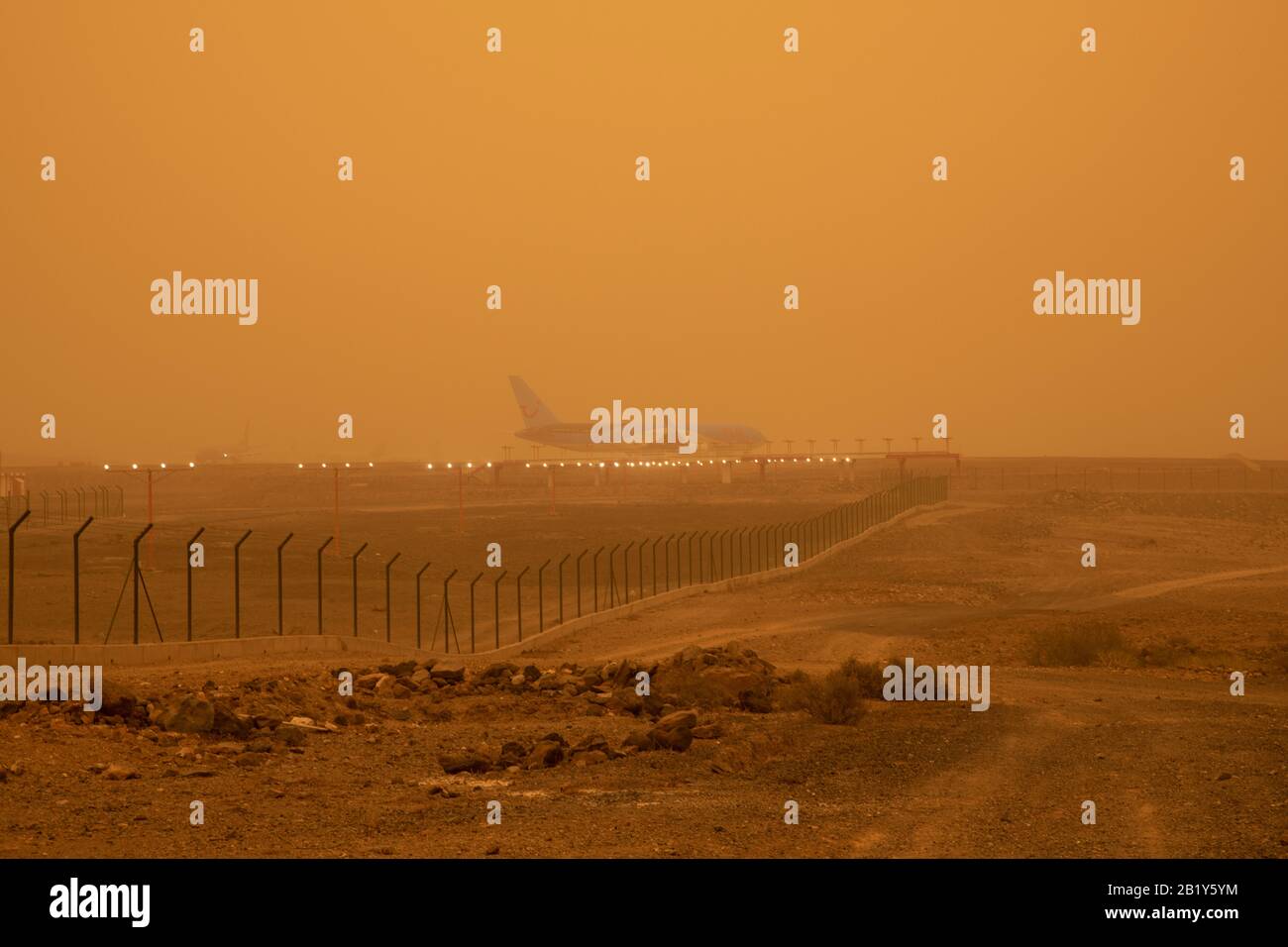 Planes struggling to take off and land in extreme weather conditions, a ...