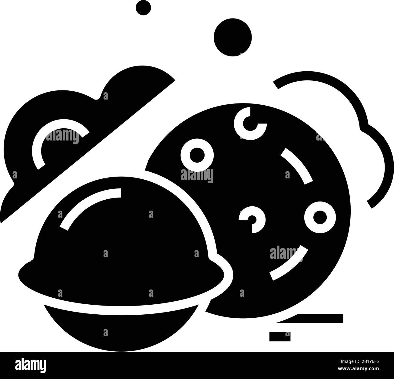 Cooking eat black icon, concept illustration, vector flat symbol, glyph ...