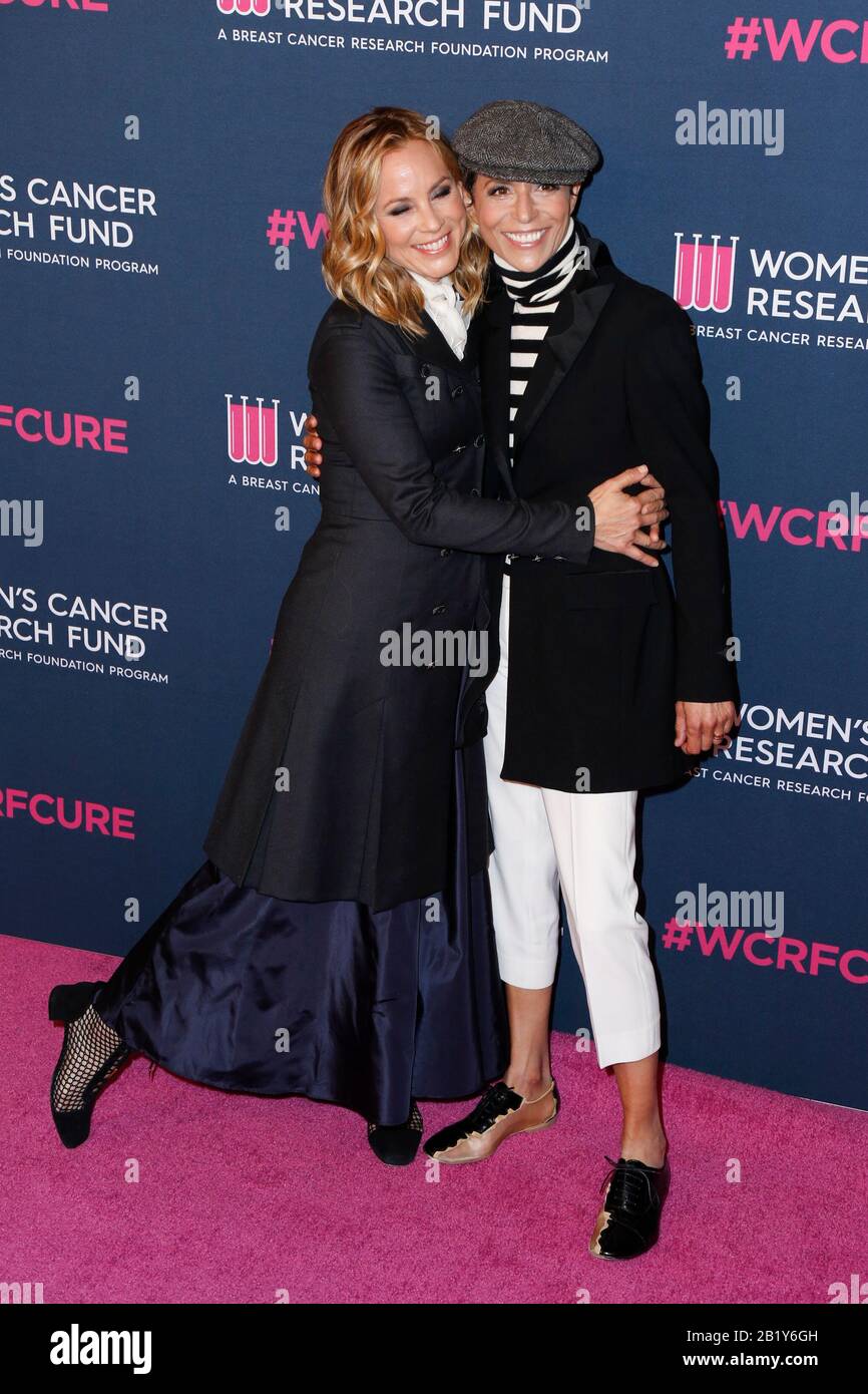Beverly Hills, USA. 27th Feb, 2020. Maria Bello, Dominique Crenn ...