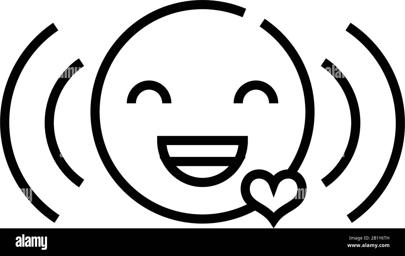 Cartoon laughing man Black and White Stock Photos & Images - Alamy