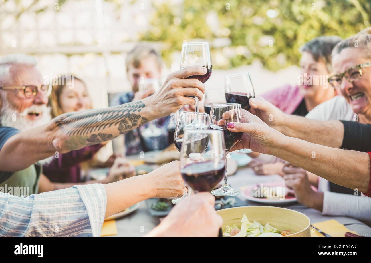 Family cheers hi-res stock photography and images - Alamy