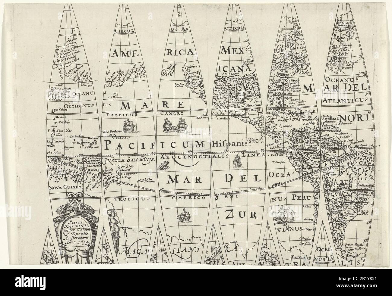 Map of america 1614 hi-res stock photography and images - Alamy