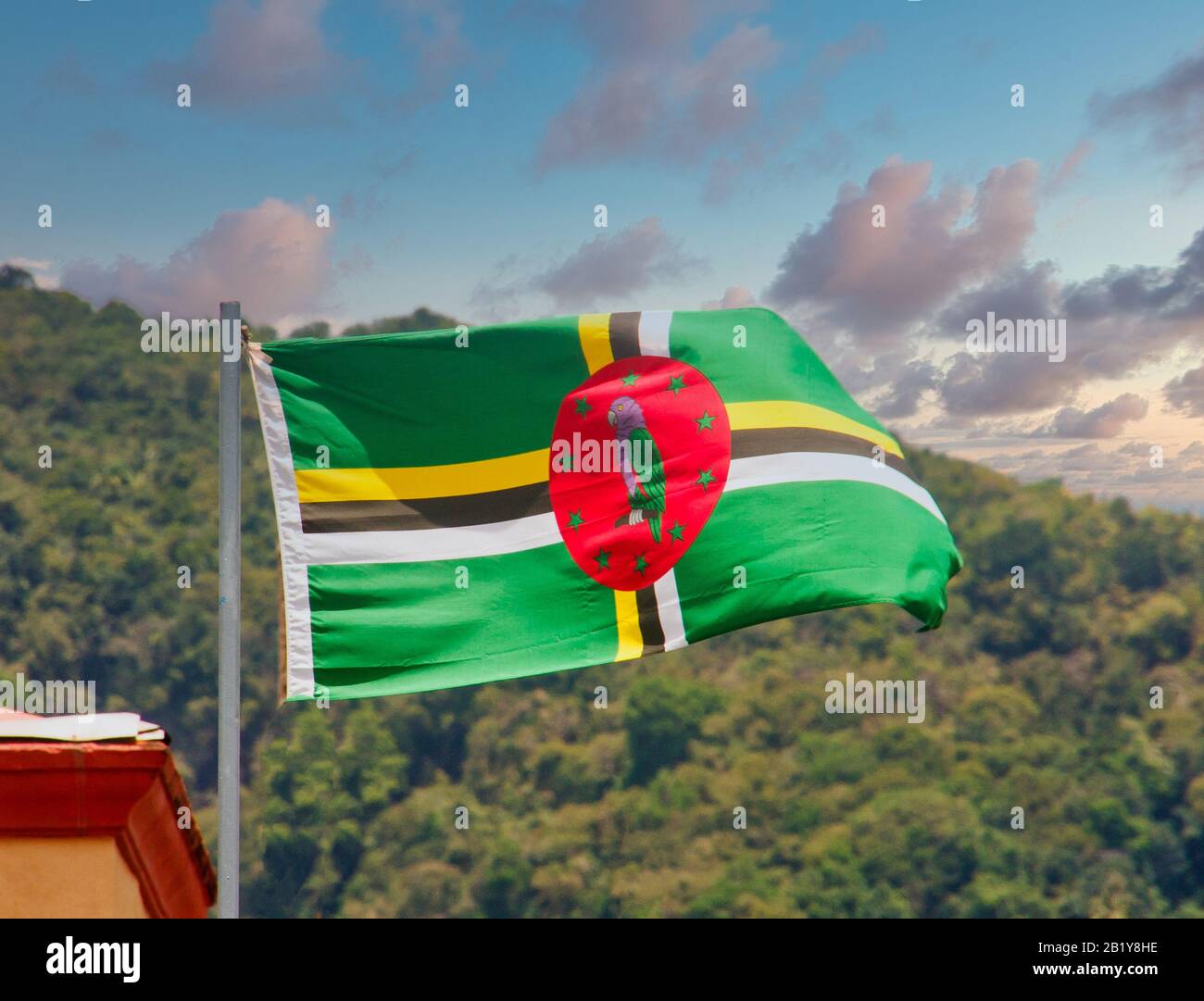 Dominica flag hi-res stock photography and images - Alamy