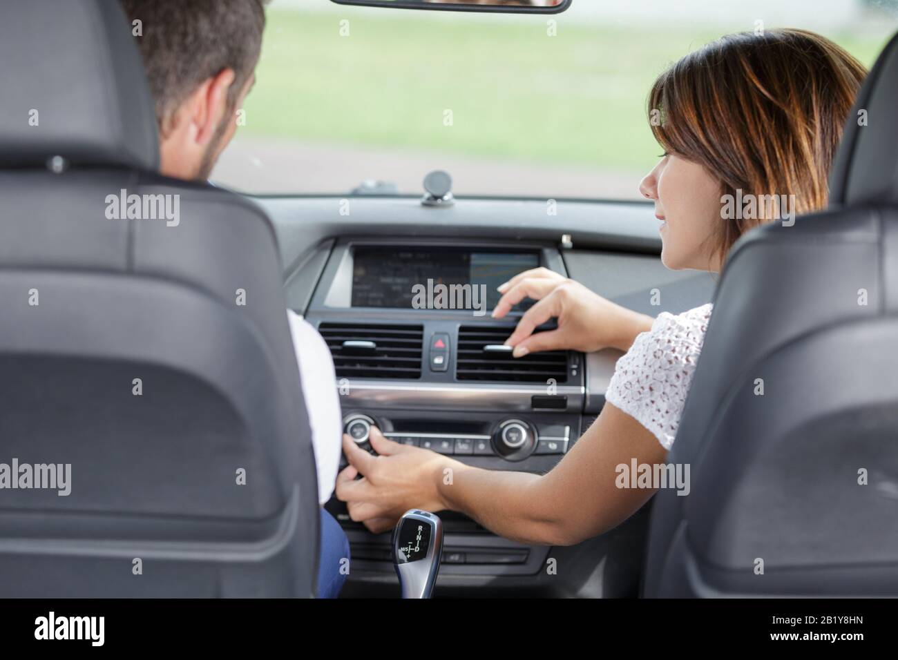 couple having fun on driving travel vacation Stock Photo - Alamy
