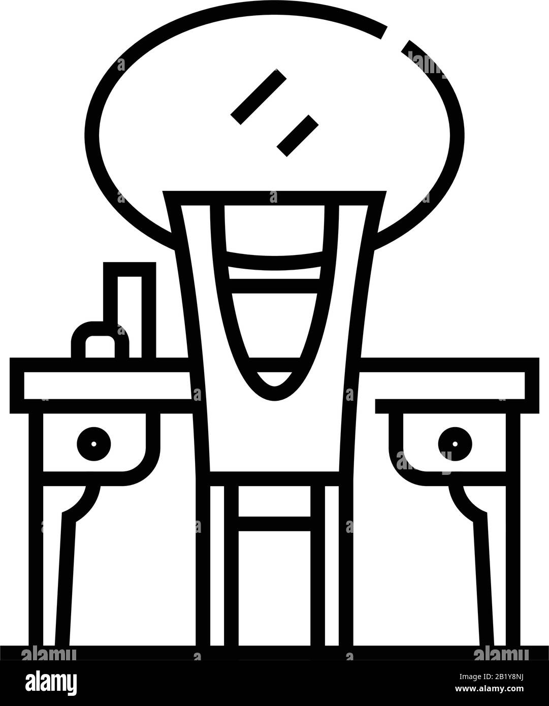 Eye bottle icon outline Black and White Stock Photos & Images - Alamy