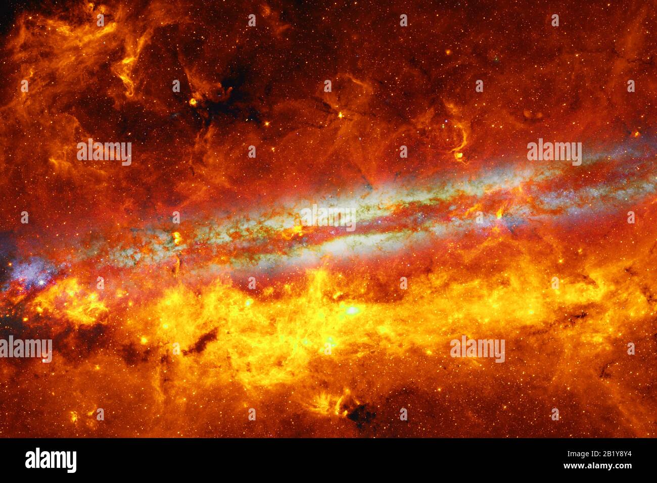 Incredibly beautiful galaxy in outer space. Black hole. Elements of ...