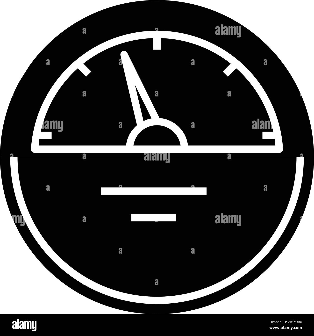 Counter black icon, concept illustration, vector flat symbol, glyph ...