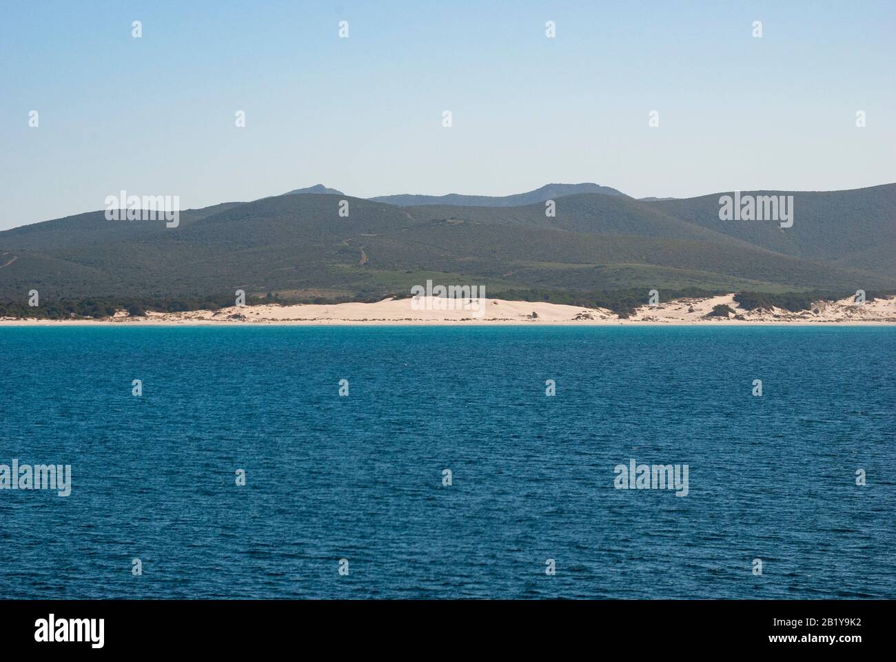 View of white dunes of Is Arenas Biancas, Teulada Stock Photo - Alamy