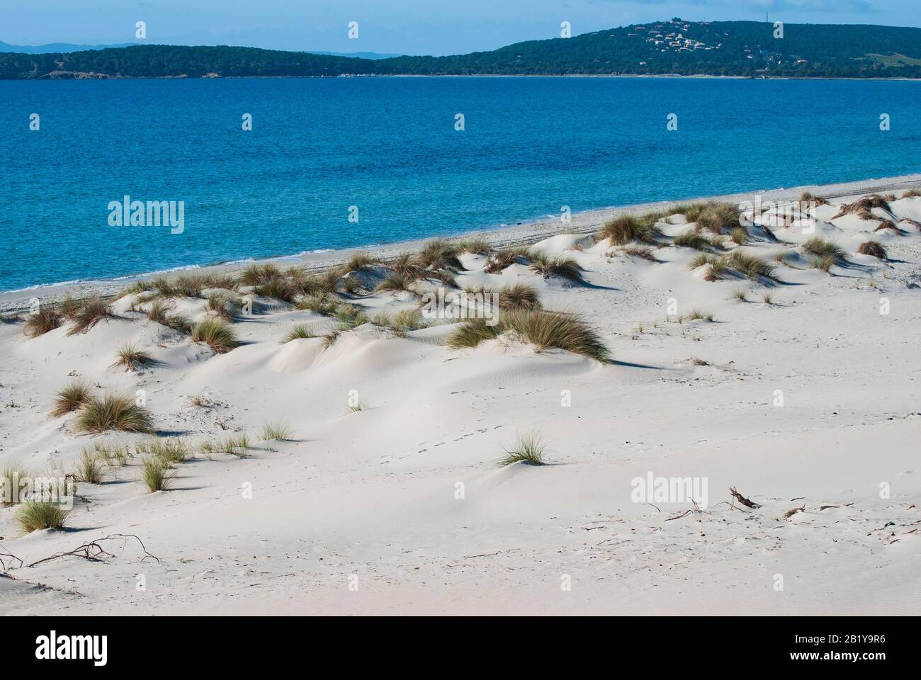 View of white dunes of Is Arenas Biancas, Teulada Stock Photo - Alamy