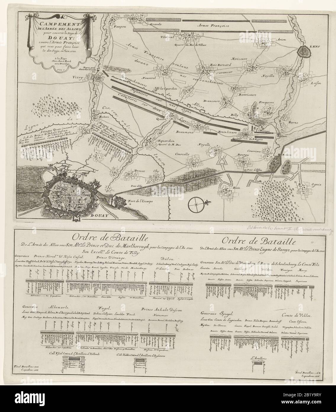 Map of douai hi-res stock photography and images - Alamy