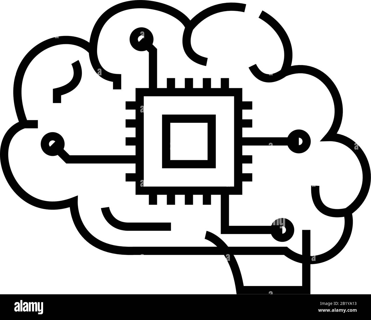 Brain connection to eye Stock Vector Images - Alamy