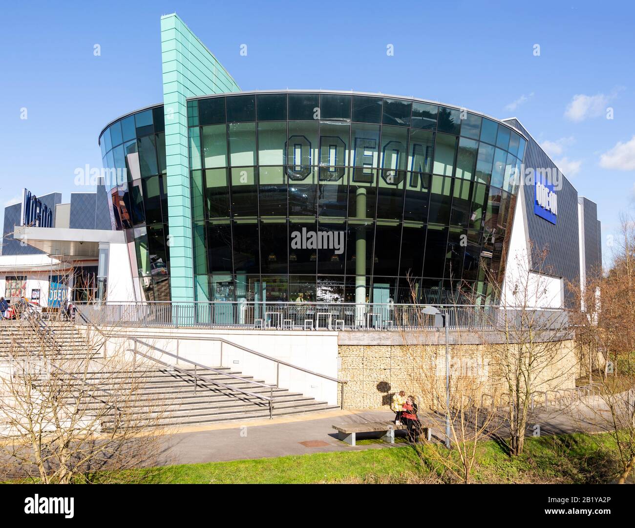 Modern architecture of Odeon cinema building in Trowbridge, Wiltshire ...