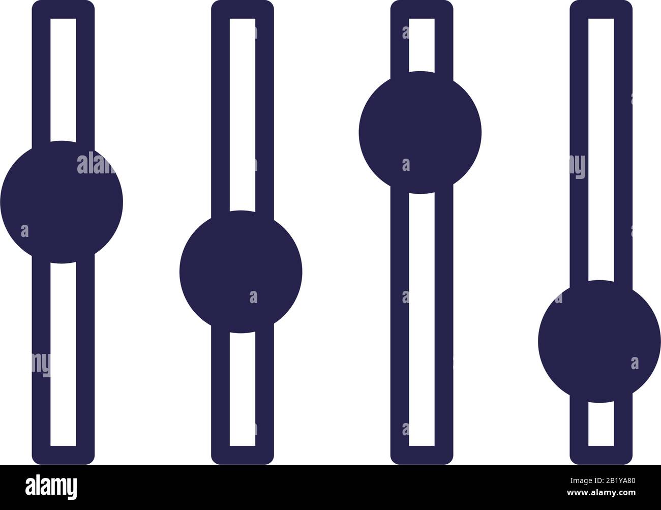 wave with points fill style icon design, Music sound melody musical ...